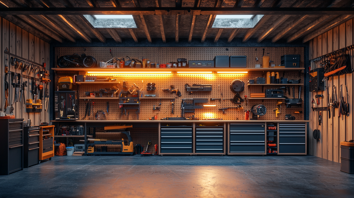 Inrichting van garage en werkplaats